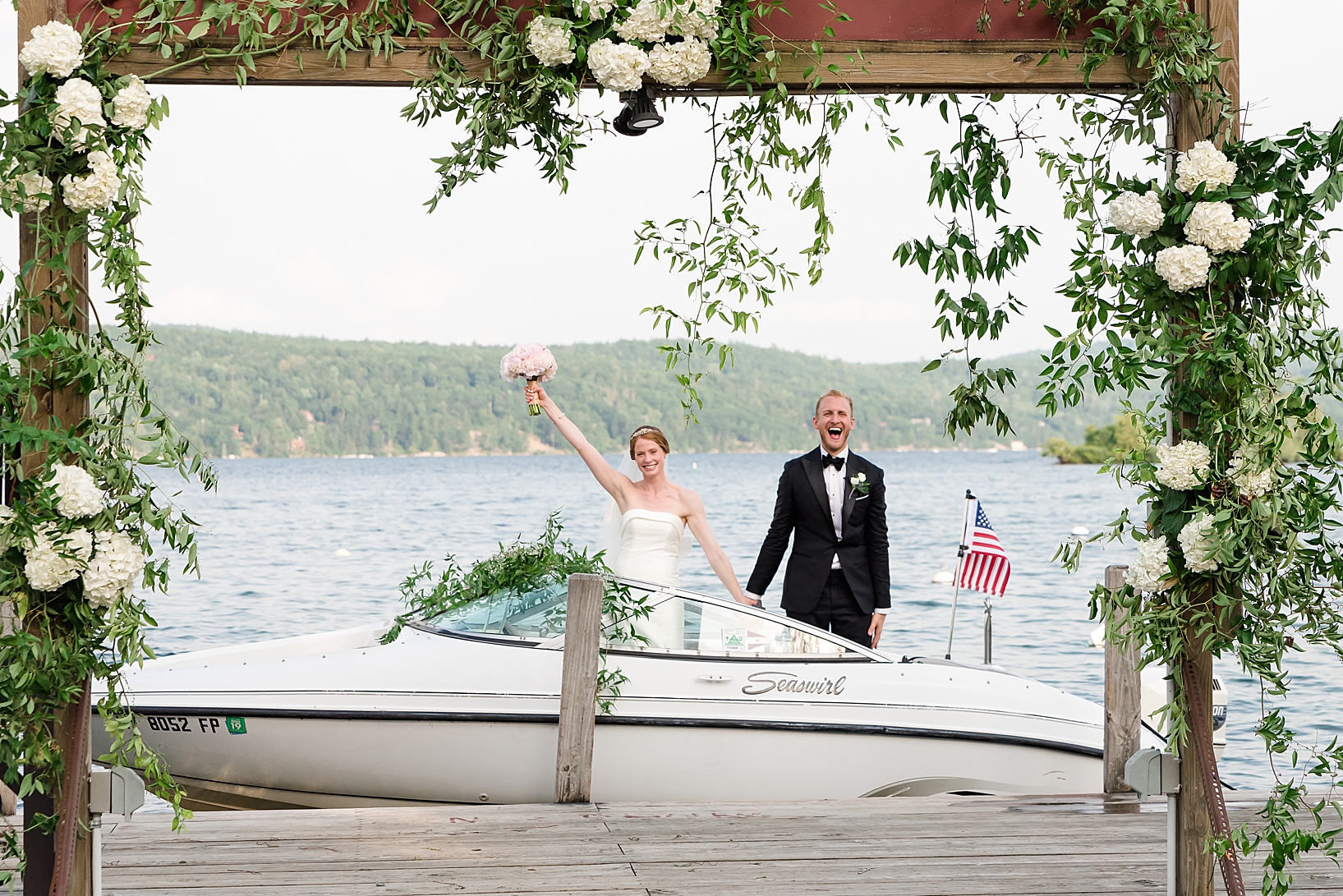 Lake George Wedding Photographer - A Modern Summer Lake Wedding