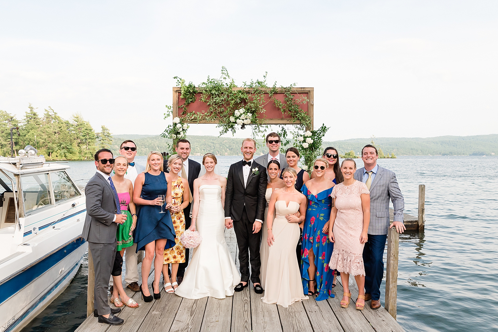 Lake George Wedding Photographer - A Modern Summer Lake Wedding